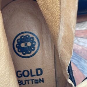 Gold Button | Shoes | Gold Button Steampunk Leather Boots Size 36 ...